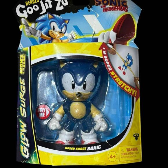Moose | Toys | Sonic The Hedgehog Heroes Of Goo Jit Zu Glow Speed Surge ...